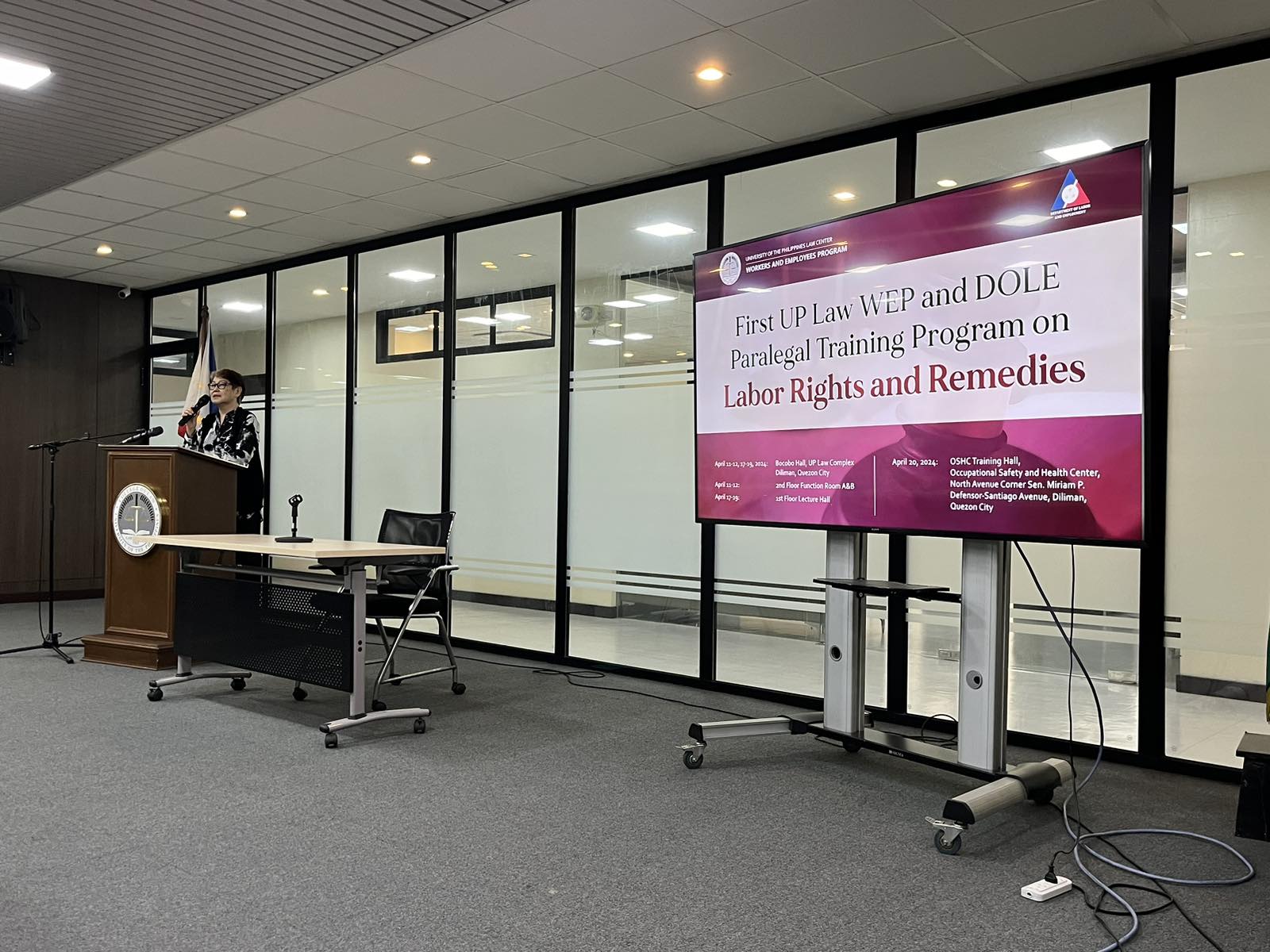 Paralegal Training Program on Labor Rights and Remedies — UP College of Law