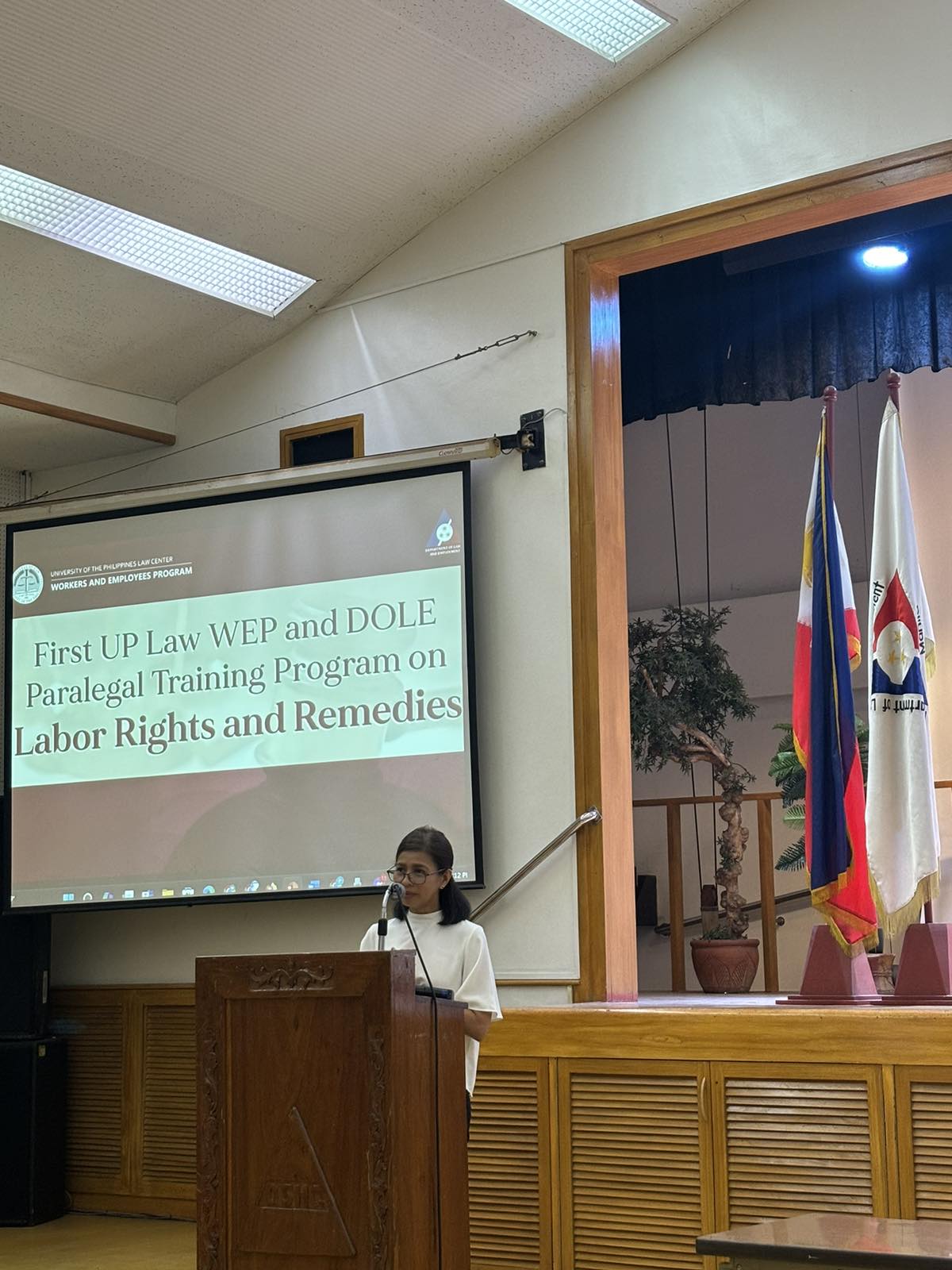 Paralegal Training Program on Labor Rights and Remedies — UP College of Law