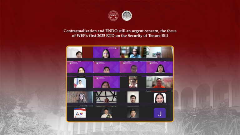 Contractualization and ENDO Still an Urgent Concern — UP College of Law